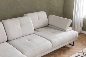 Designová rohová sedačka Vatusia 314 cm béžová - levá