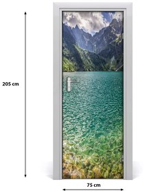 Fototapeta na dveře jezero v horách 75x205 cm