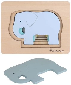 Dřevěné dětské puzzle Kindsgut Elephant