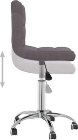 Otočná jídelní židle taupe textil 3087540
