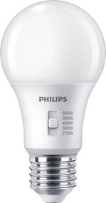 LED žárovka E27 stmívatelná 8W 806lm A60 5CCT Philips 2700K - 6500K
