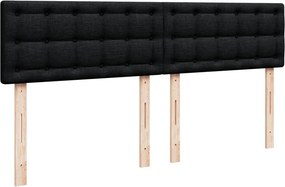 Box spring postel s matrací černá 180x200 cm textil 3287163