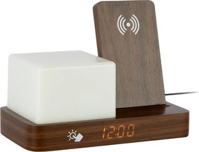 Digitální/stolní budík s bezdrátovou nabíječkou Retro LED Night Light – Karlsson