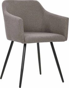 Otočné jídelní židle 4 ks taupe textil 3065680