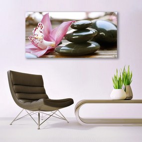 akrylový obraz Květ Kameny Umění 120x60 cm