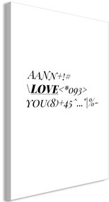 Obraz - Love Code (1 Part) Vertical