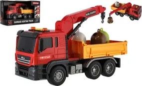 TEDDIES Auto technických služeb 27 cm / Plast / Na setrvačník / Světlo