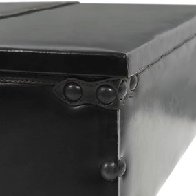Konferenční stolek na kolečkách černý 110 x 52 x 43 cm kompozit - Default Title