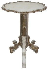 Dřevěný vintage odkládací stolek s výraznou patinou Gijs-jan – 54x75 cm