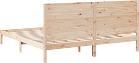 Prodloužený rám postele bez matrace 200 x 210 cm masivní dřevo 3309305