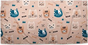 Sablio Ručník Barevné kočičky - 50x100 cm