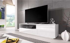 TV stolek MUZA Barva: bílá/bílá