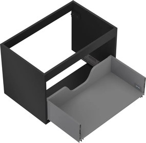 Mexen Box-A, závěsná skříňka 70 cm, 1 zásuvka, černá matná, 91AX0-0700-470-1-71