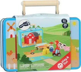 SMALL FOOT Puzzle s postavičkami v kufříku Farma / od 3 let