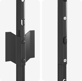 Zabudovaný plotový sloupek 22 ks Šedá 200 cm 3335944