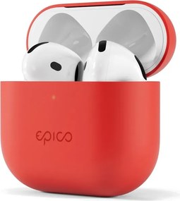 Epico silikonový kryt pro Airpods 4 červený Červená