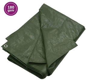 Plachta 180 g/m² 8 x 10 m zelená HDPE - Default Title