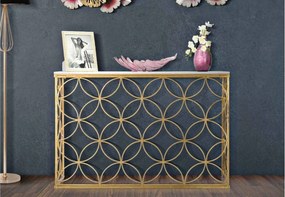 Designová konzola Fareeda 120 cm zlatá