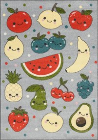 Koberec FD Funky Top Fruits světle šedý