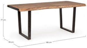BIZZOTTO Jídelní stůl ELMER 180x90 cm 0746301
