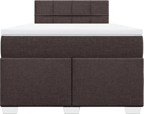 Box spring postel s matrací tmavě hnědá 120x190 cm textil 3285830