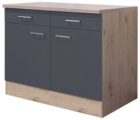 Dolní kuchyňská skříňka Tiago US100, dub san remo/šedá, šířka 100 cm