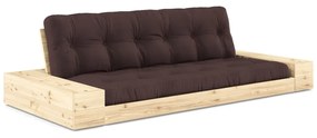 Tmavě hnědá rozkládací pohovka 244 cm Base – Karup Design