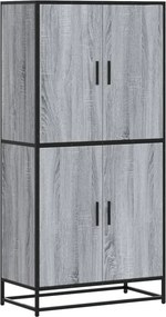 Skříň highboard šedá sonoma 68 x 35 x 139 cm kompozitní dřevo 3300833