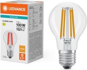 LED žárovka E27 LEDVANCE Filament CLA FIL V 11W (100W) teplá bílá (2700K)