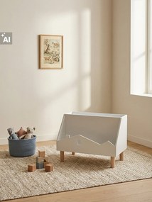 Sinsay - Truhla na hračky s motivem domečku - bílá