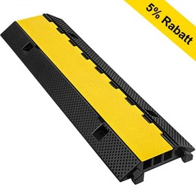 3kanálový chránič gumového kabelu Rampa 3 × 3 cm