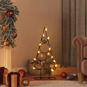 vidaXL Kovový vánoční stromeček dekorace černý 60 cm