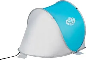 NILS Camp NC3173 modro-šedý / Samorozkládací plážový stan / 110 x 140