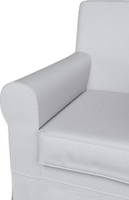 Potah na křeslo IKEA Ektorp Jennylund barva bílá látka pletený vzor