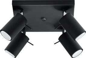 Sollux Lighting Stropní svítidlo RING 4 černé