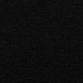 Postel s boxspringem s čelo Černý 200 x 140 cm textil 3341106