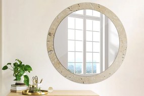 Kulaté dekorativní zrcadlo Přírodní kámen fi 80 cm