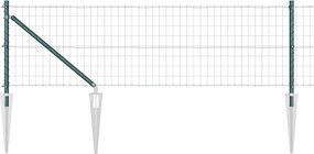 Evropský plot se hroty 10 x 0,8 m Ocel potažená PVC Zelená 3350554