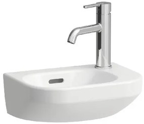 Laufen Lua - Umývátko 36x25 cm, s přepadem, otvor pro baterii vpravo, bílá H8150800001061