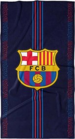 Bavlněná fotbalová osuška FC Barcelona - motiv Racing - 100% bavlna s gramáží 320 g/m² - 70×140 cm