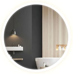 Tutumi Zrcadlo ⌀100 cm s regulovatelným LED osvětlením HOM-70005