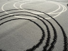 Alfa Carpets, Kusový koberec Circles grey, 120x170, šedá, chodba / předsíň