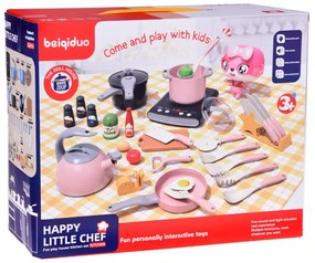 JOKO Kuchyňský set Little chef - varná deska, hrnce, konvice, nádobí