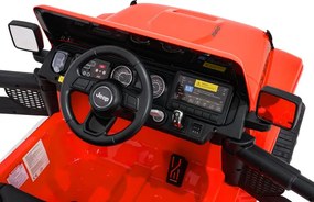 Elektrické autíčko Jeep Wrangler Rubicon LIFT oranžové