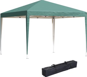 Outsunny Pavilon přibližně 3x3m, voděodolný stabilní zimní skládací pavilon, UV ochrana, skládací párty stan s taškou, zahradní pavilon pro kempování,
