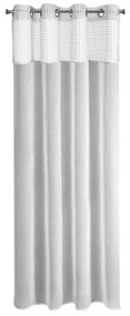 Bílá záclona na kroužcích GRACE 140x250 cm