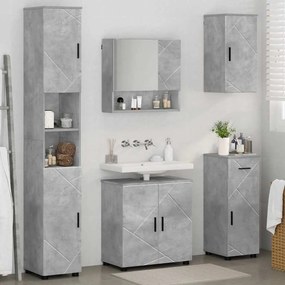 Sada koupelnového nábytku 5 ks Betonově šedá 61 x 35 x 64 cm 3392996