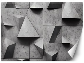 Fototapeta, Geometrické tvary konkrétní 3D - 300x210 cm