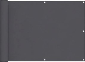 Balkónová zástěna antracitová 75 x 300 cm oxfordská látka 134864