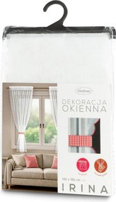 ZÁCLONA NA PÁSCE IRINA 140X180 CM ČERVENÁ